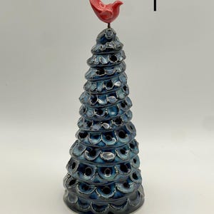Handmade Ceramic Christmas Tree, Luminary Tree, Tea Light, Christmas ...