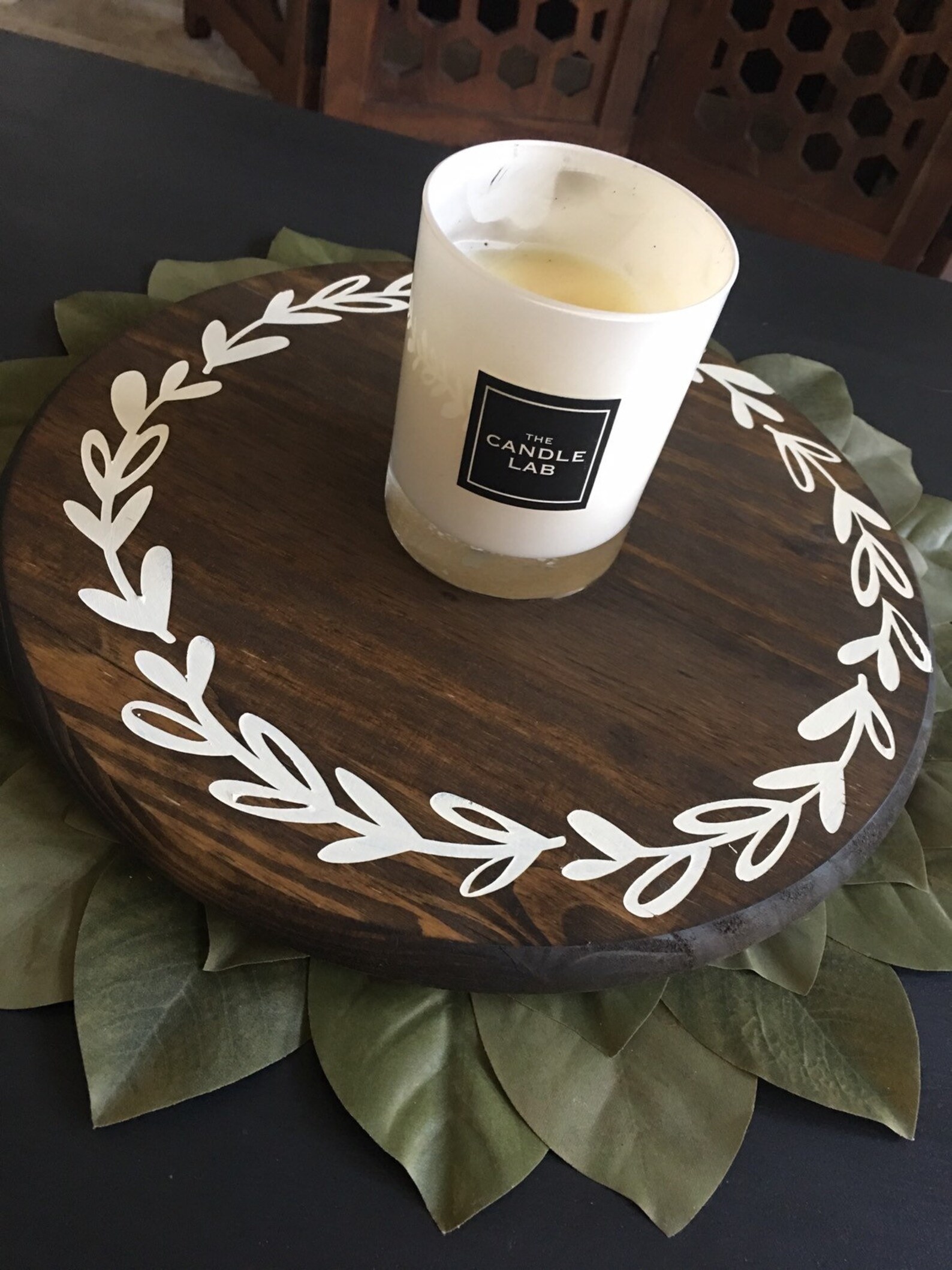 Wood Round Wreathing Centerpiece Accent Centerpiece | Etsy