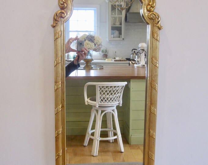 Vintage Wall Mirror, 15" X 35" Cottage Core, Millennial, Hollywood ...