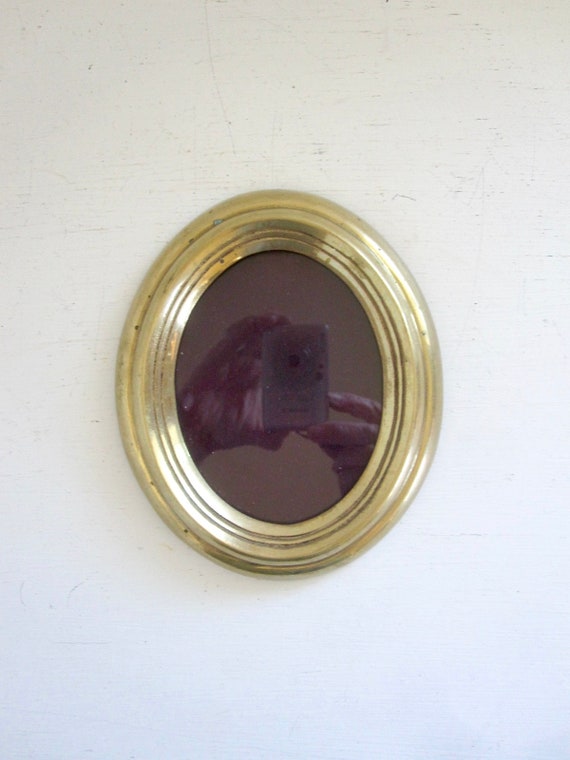 Vintage Brass Oval Frame Lexim Korea Gold Metal Wedding - Etsy