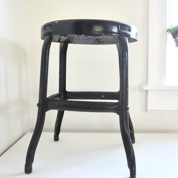 Vintage Metal Stool - Etsy