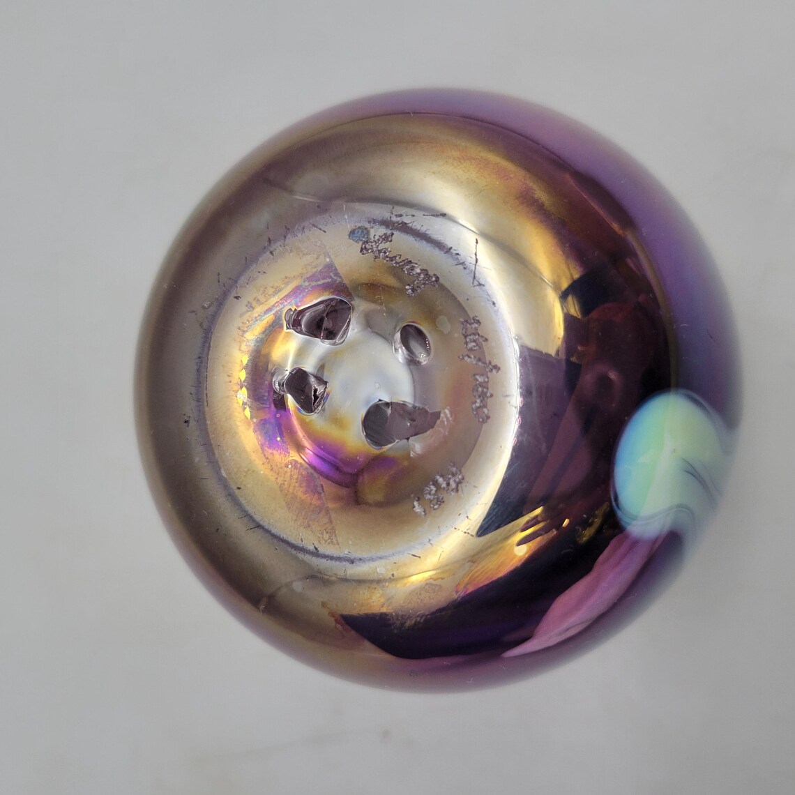 Vintage LEVAY Hand Blown Iridescent Art Glass Vase Signed Gary Levi ...