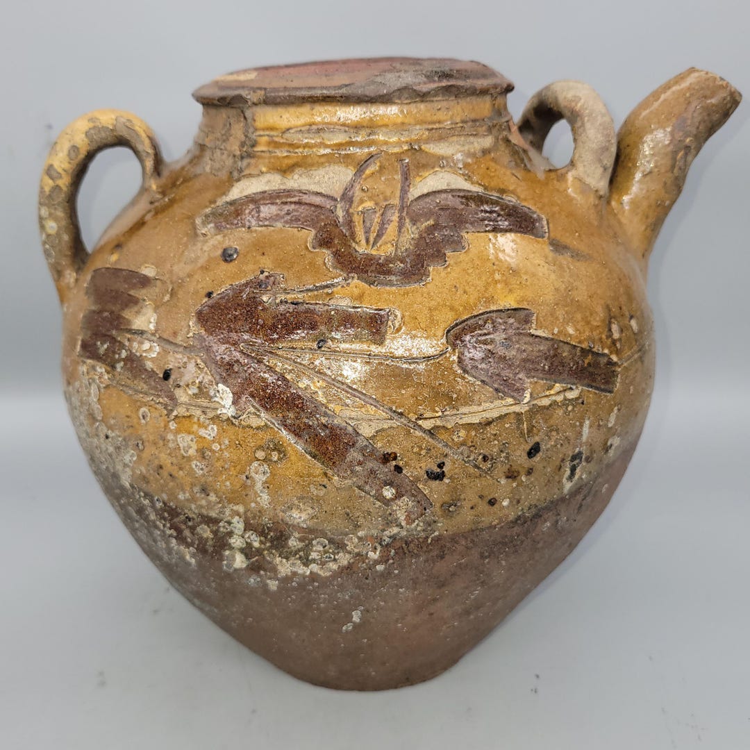 Antique Engraved Martaban Wine Jug Water Jar - Etsy