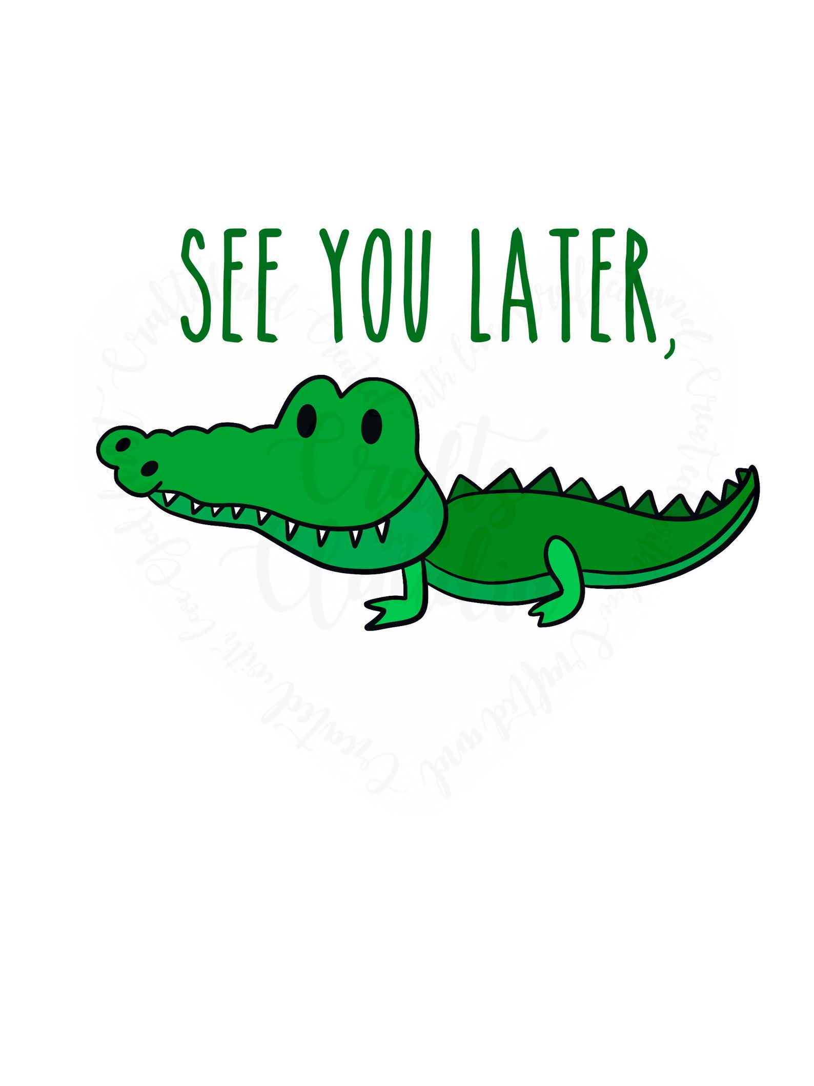Alligator SVG png sublimation see you later alligator svg | Etsy