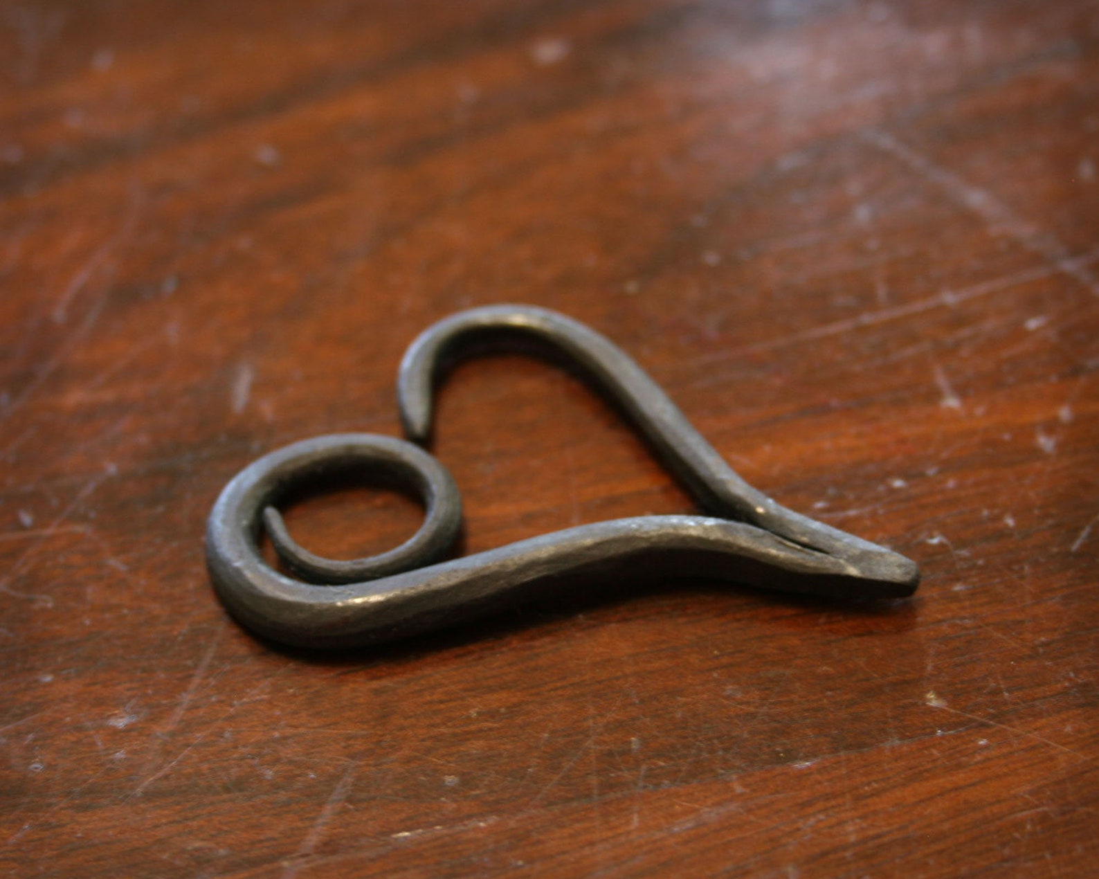 Hand Forged Heart Pendant - Etsy