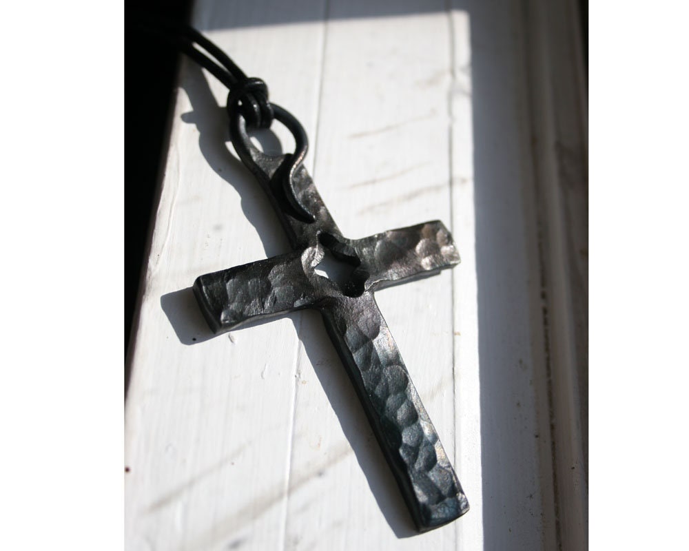 Hand Forged Cross - Etsy