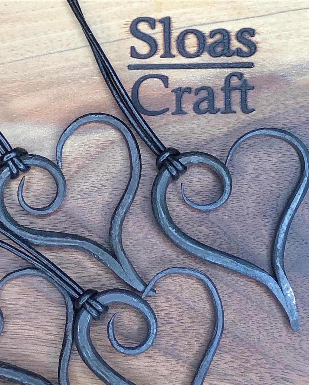 Hand Forged Heart Pendant - Etsy