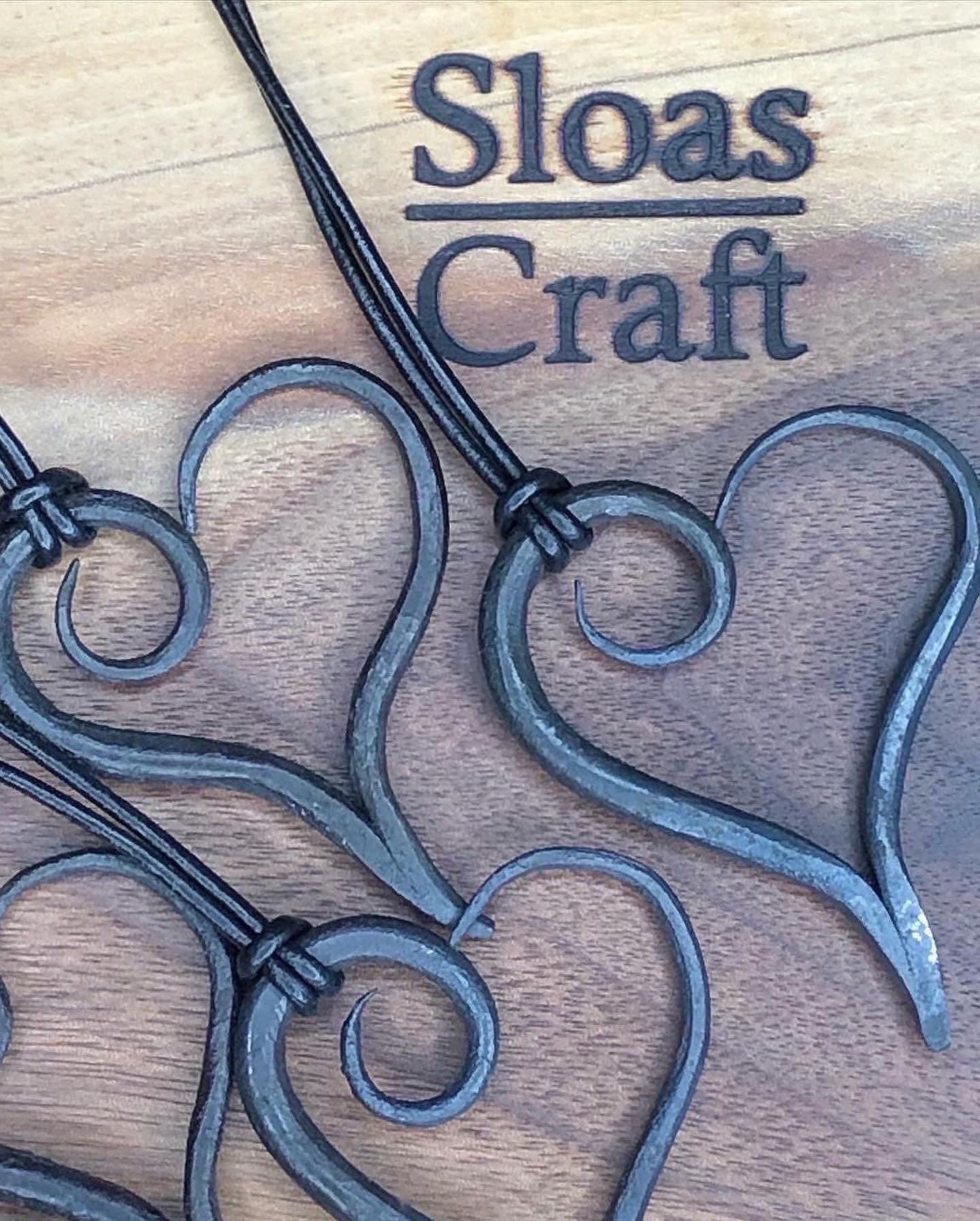 Hand Forged Heart Pendant - Etsy