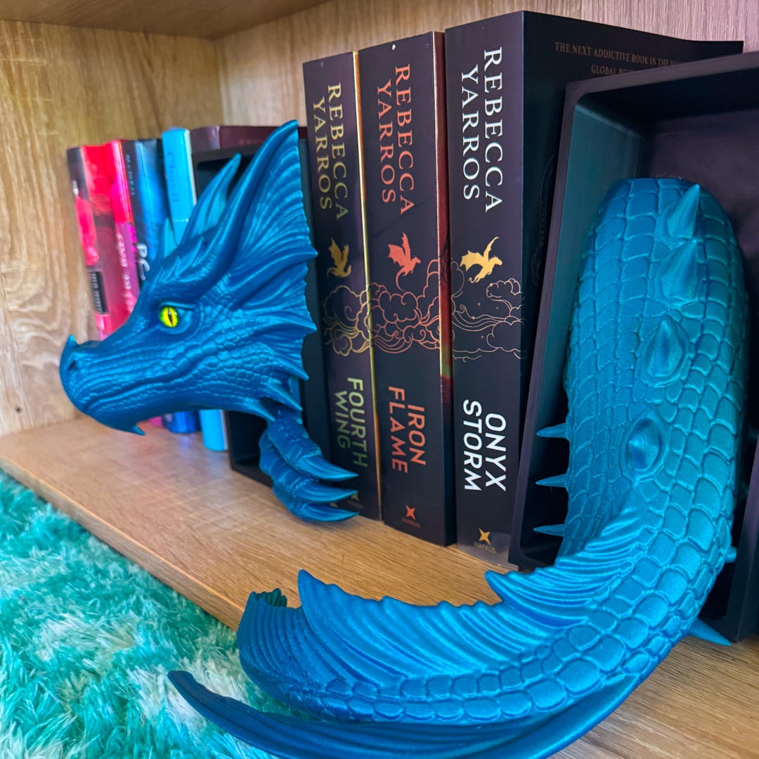 Sea Dragon Book Nook | 3d Printed | Dragon Book Nook - Etsy