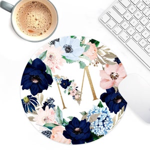 Pink and Blue Mouse Pad - Etsy