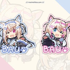 Hololive En/holoen FUWAMOCO Fuwawa / Mococo From Advent 3 Vinyl Sticker ...