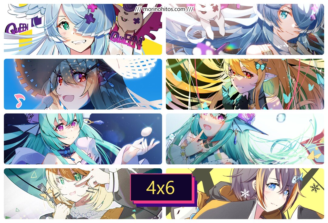 Nijisanji EN/2434 Elira Pendora//pomu Rainpuff//finana Ryugu//petra Gurin//millie Parfait 4x6 ...
