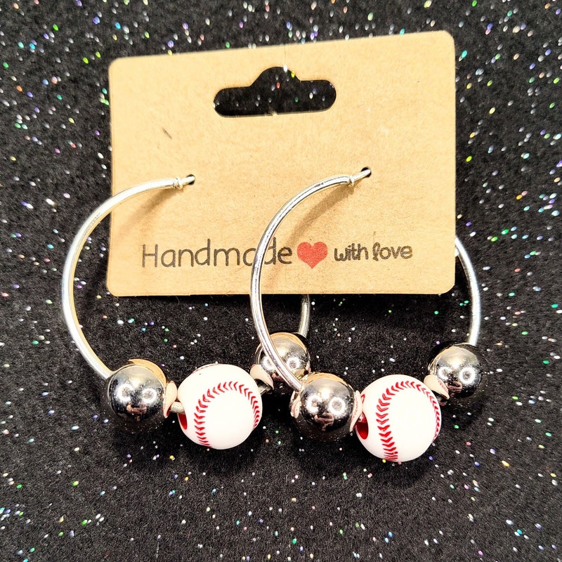 Baseball Earrings - Etsy