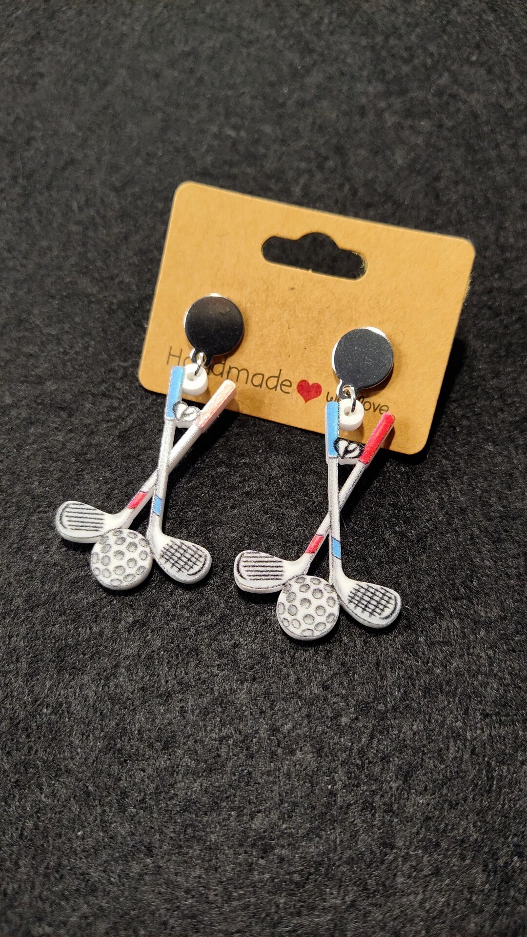Golf Earrings, Golf Club Earrings, Golf Ball Earrings, Golf Jewelry ...