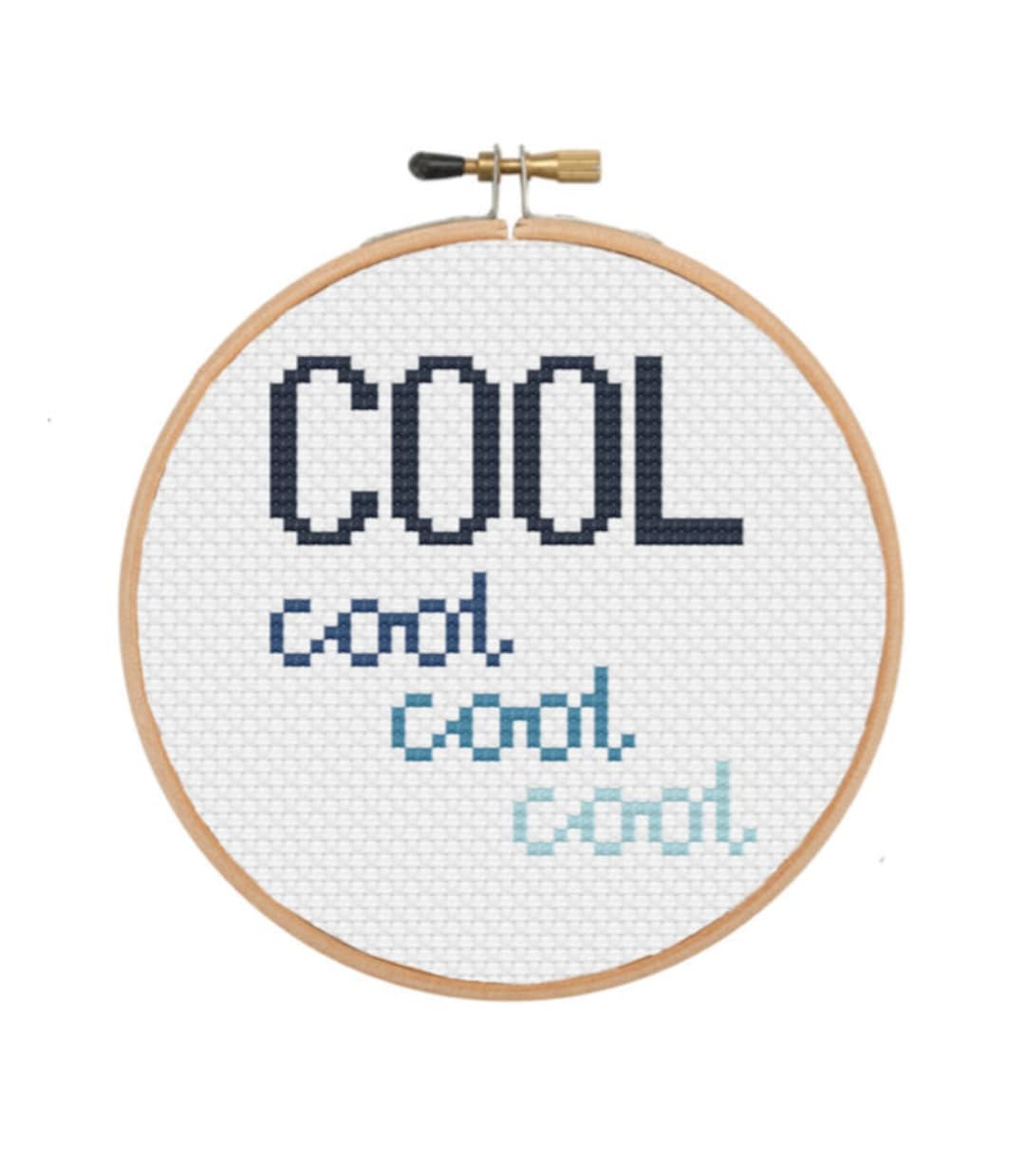 Cool Cool Cool Cross Stitch Pattern, Modern Cross Stitch Chart, Easy ...