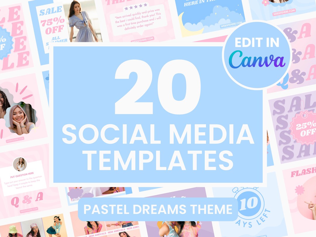 Bright Pastel Instagram Post Templates | Instagram Templates | Canva ...