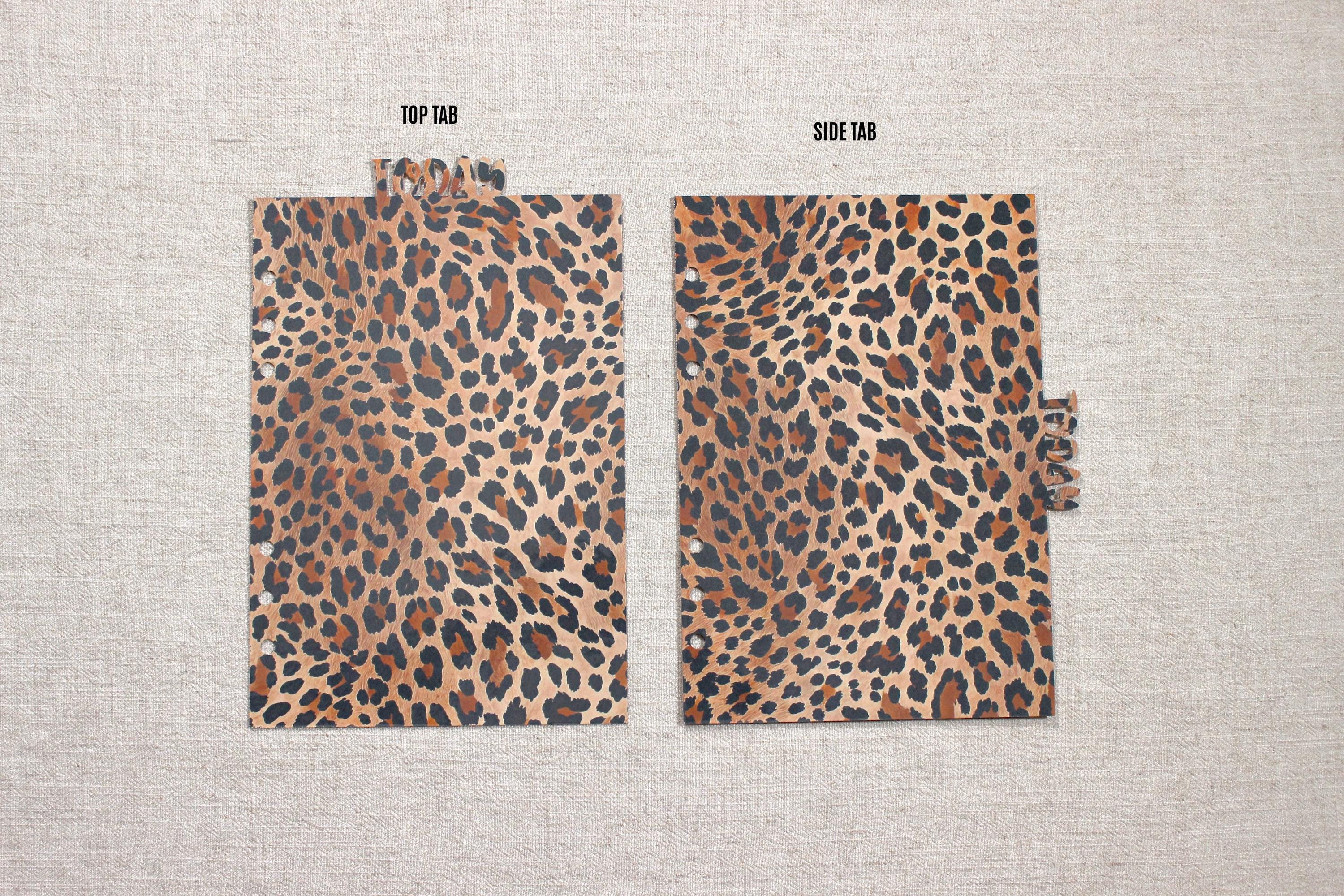 A5 Planner Leopard Cheetah Dividers for 6 Ring Binders and Today ...