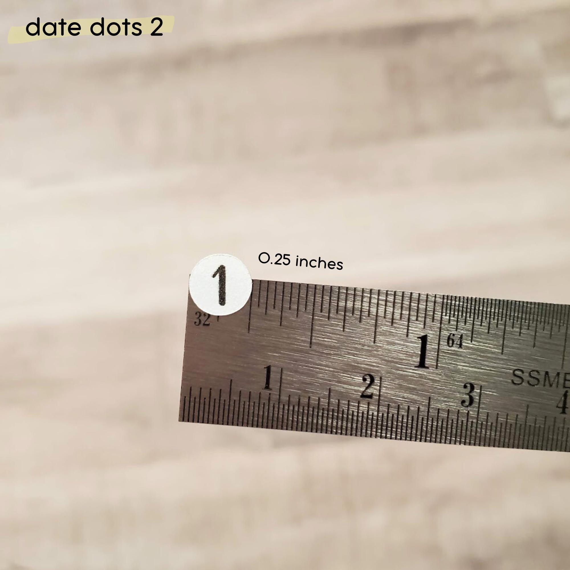 Days of the Week and Date Dots, Mini Sticker Sheets for Planners and ...