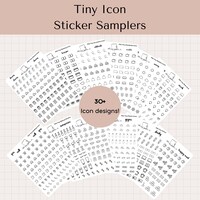 Tiny Icon Planner Stickers - Etsy
