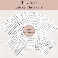 Tiny Icon Planner Stickers - Etsy