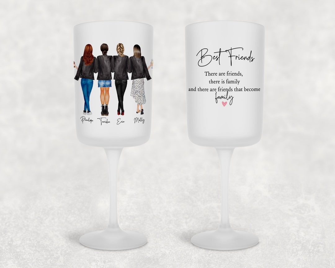 Personalised Friend Glass | Best Friend Gift | Gift for Her | Birthday ...