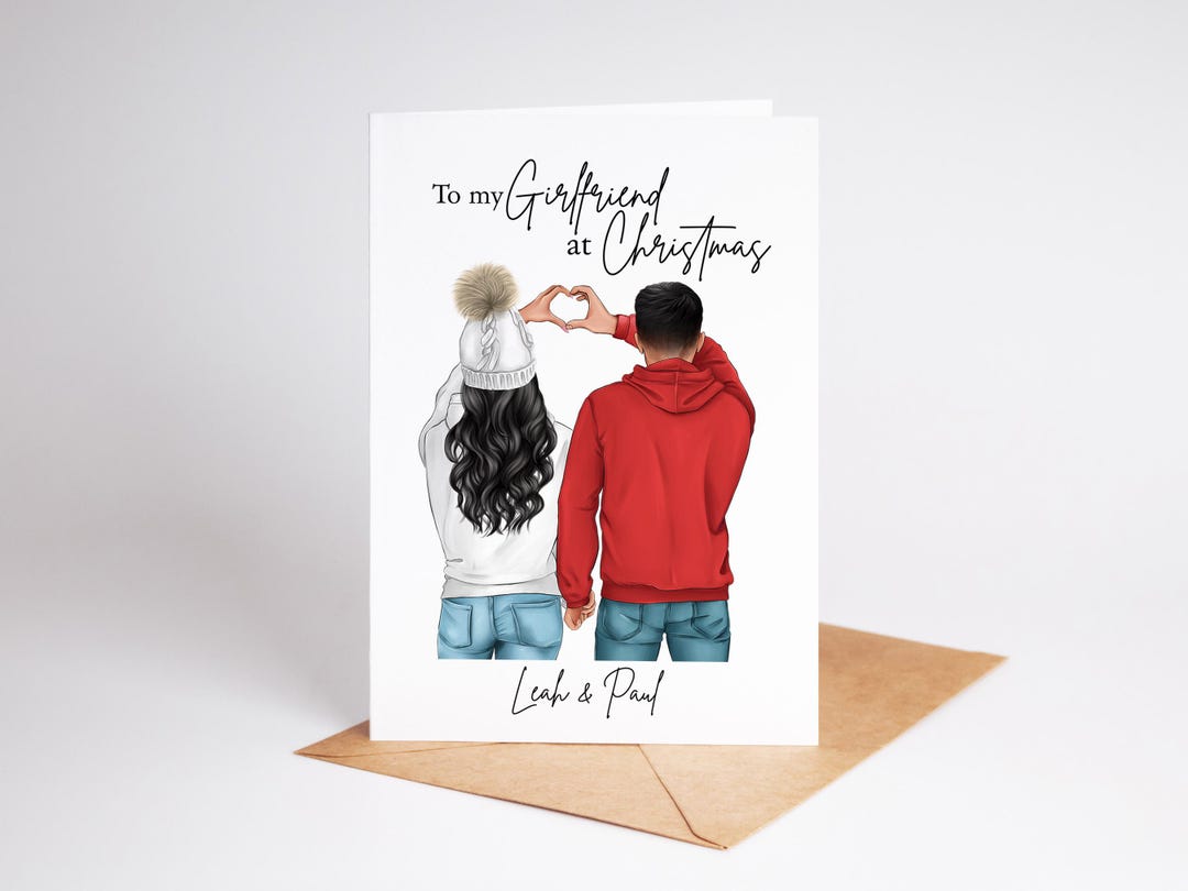 Personalised Couples Christmas Card | Personalised Christmas Card for ...