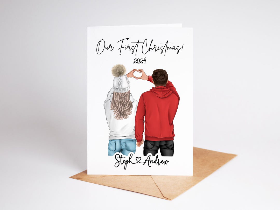 Personalised Couples Christmas Card | Our First Christmas Together ...