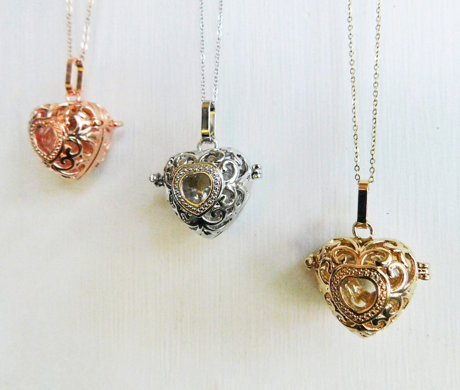 Heart Filigree Locket Ash Cremation Tooth Hair Fur Cage Urn Memorial ...