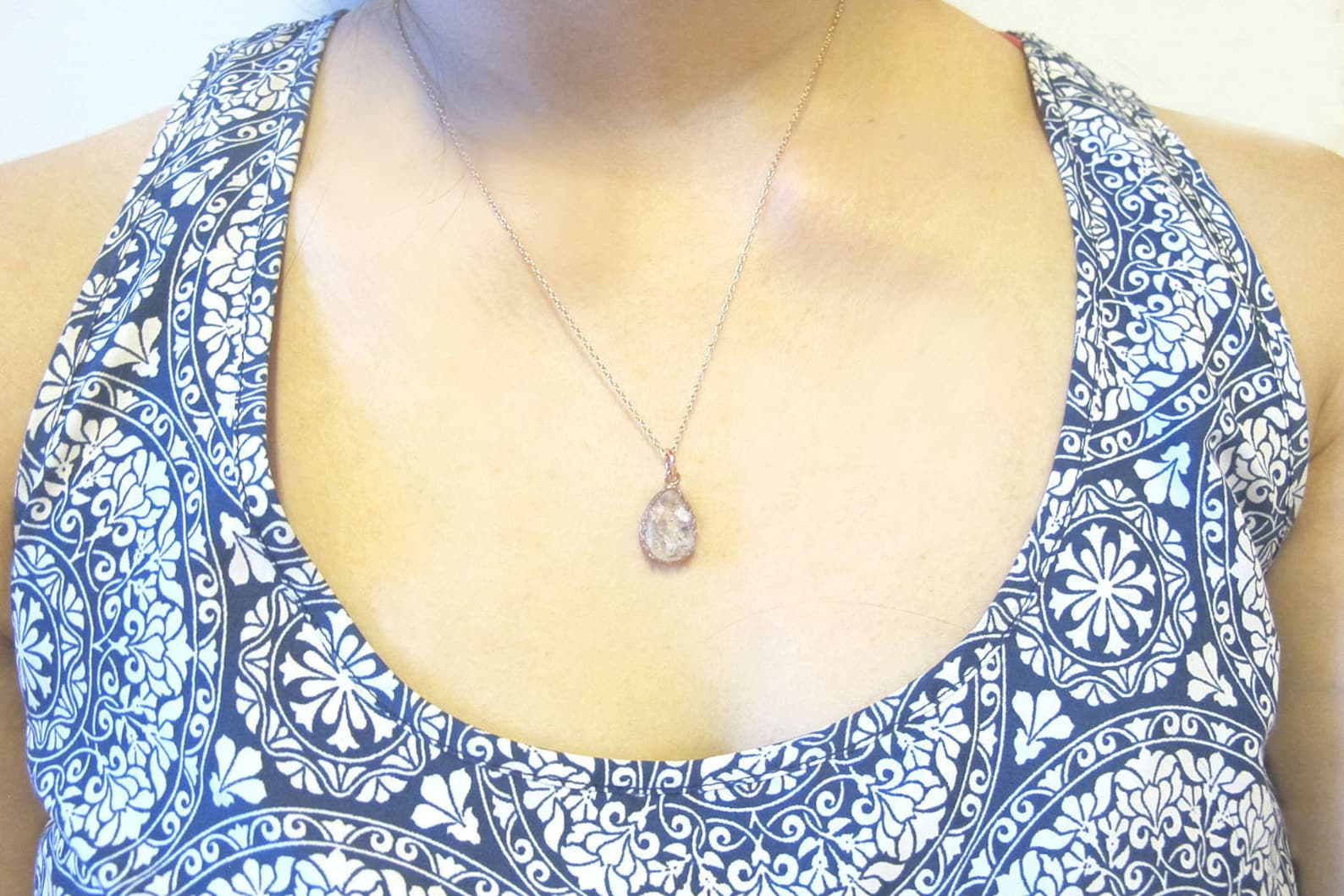 Gold/rose Gold/sterling Silver Drop Pear Crown Cremation Necklace ...