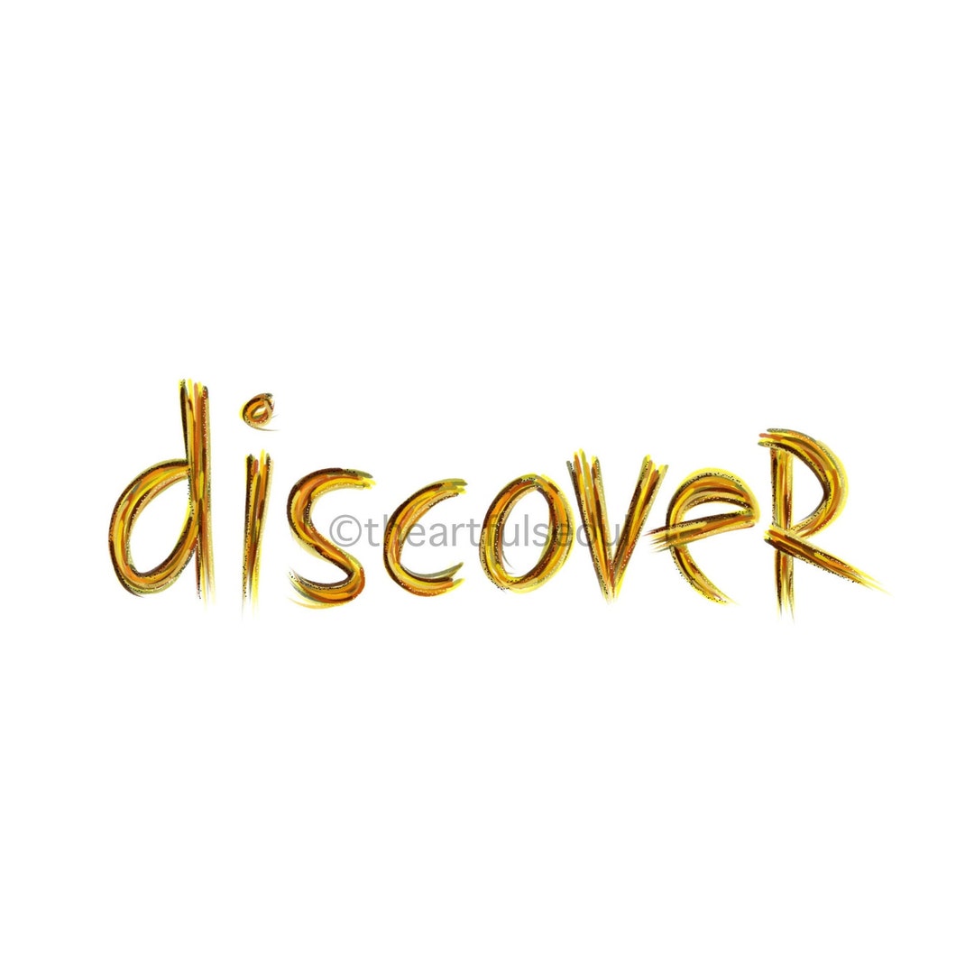 DISCOVER Inspirational Word Art / Art Print / Printable Design ...