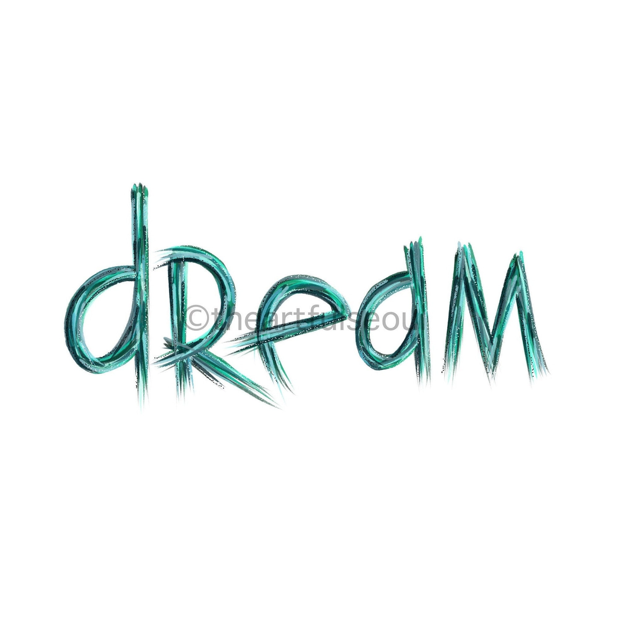 DREAM Inspirational Word Art / Art Print / Printable Design / Digital ...