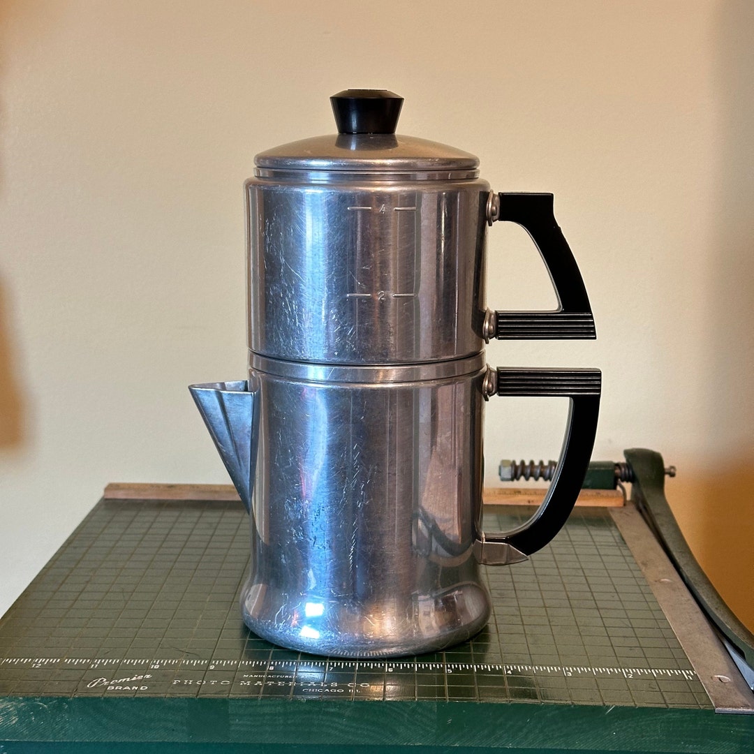Vintage Wear-ever 3044 Coffee Pot, Old Kitchenware, MCM, Upcycle and ...