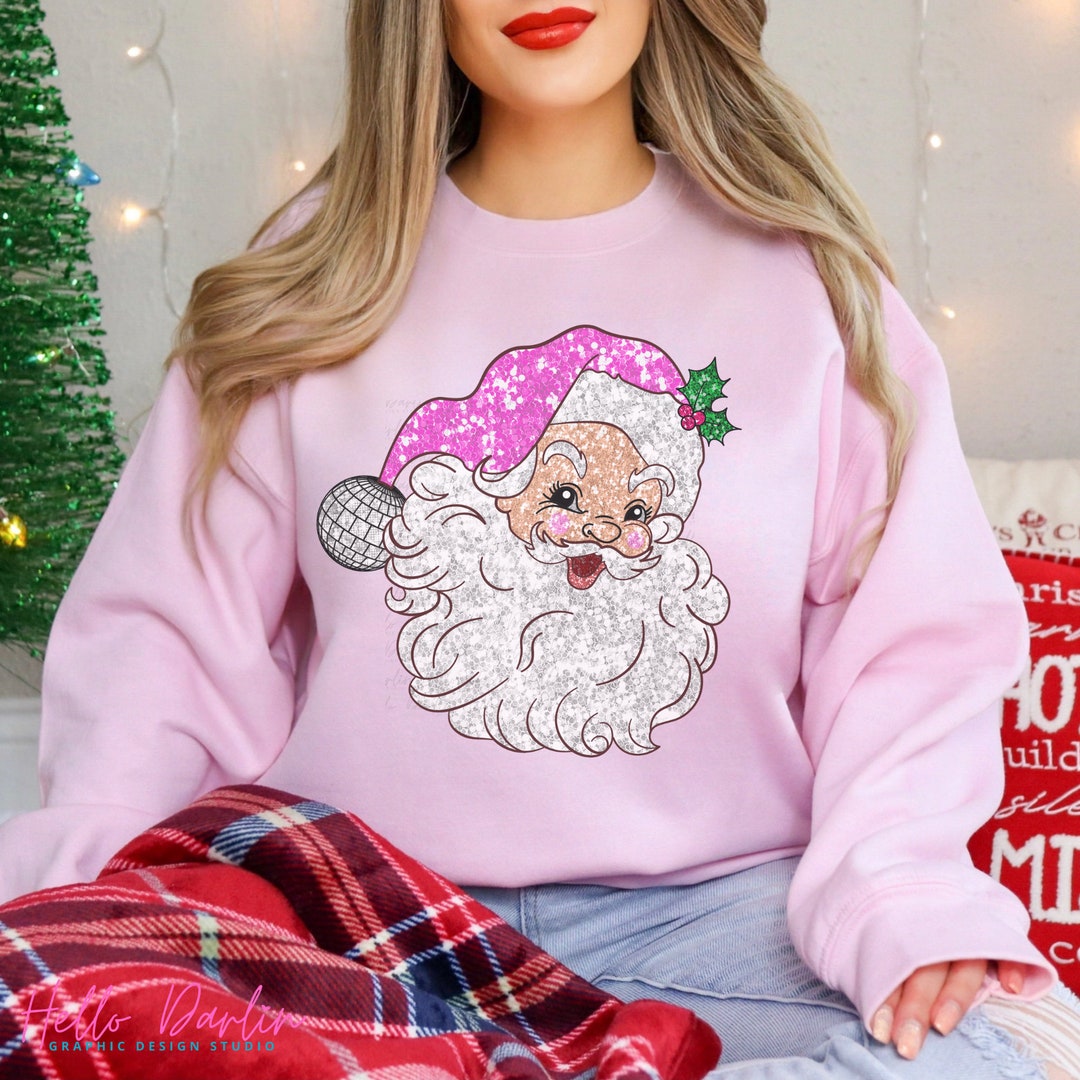 Glitter Santa Png, Glitter Christmas Png, Humor Png, Santapng ...