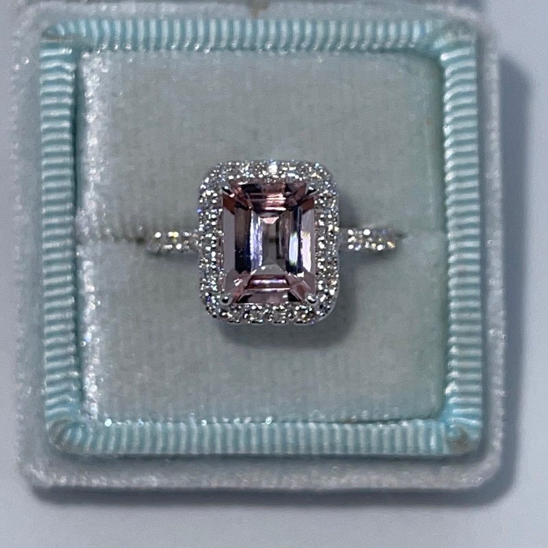 White Gold Morganite - Etsy