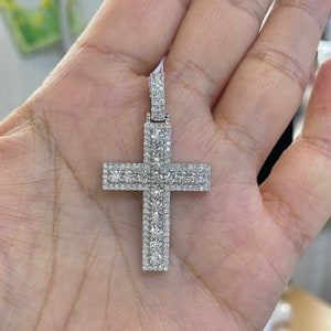 Mens Diamond Cross Necklace, Mens Diamond Cross, Diamond Cross Pendant ...