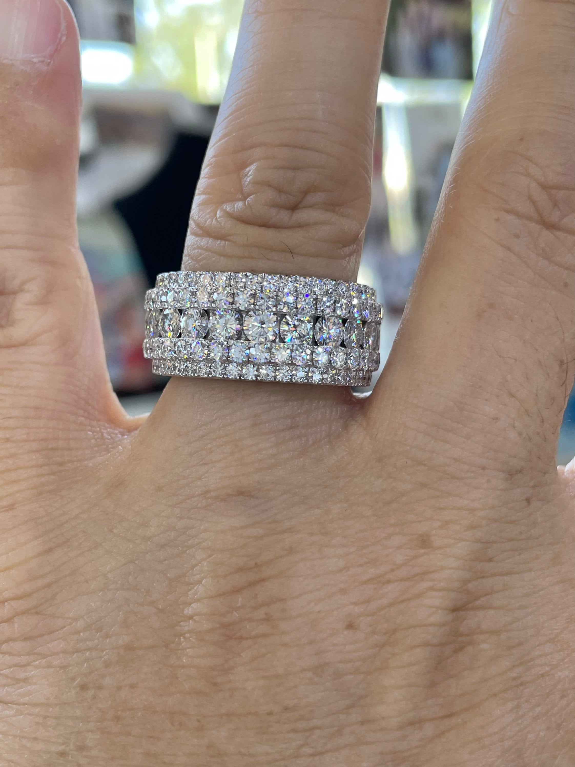 Mens Diamond Ring Mens Wedding Band Men Diamond Wedding - Etsy