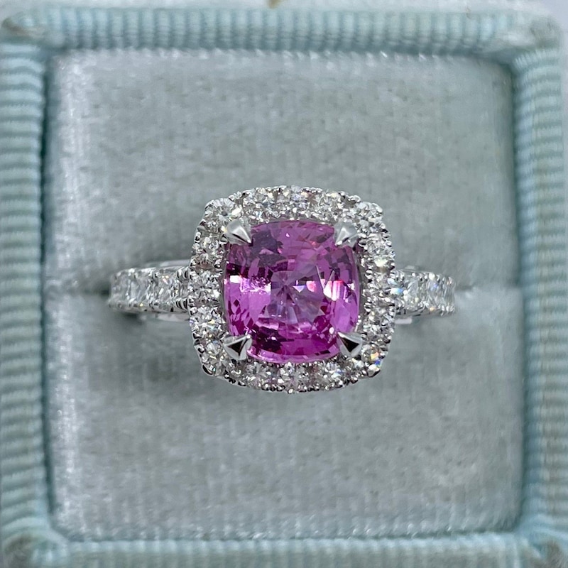 Pink Sapphire Ring - Etsy