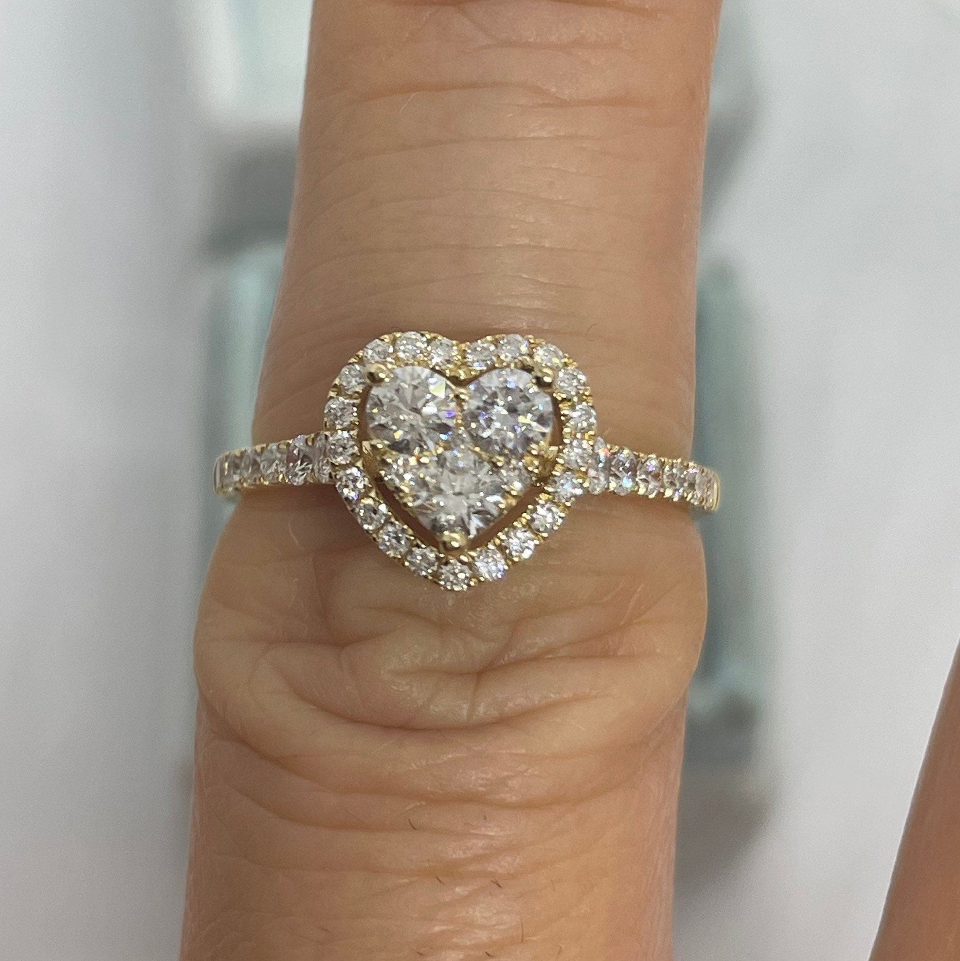Diamond Love Heart Ring