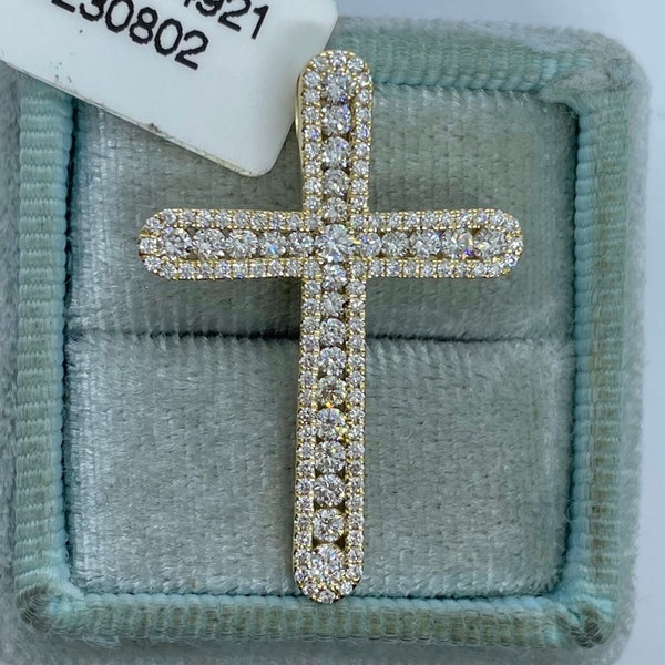 Diamond Cross Chain - Etsy