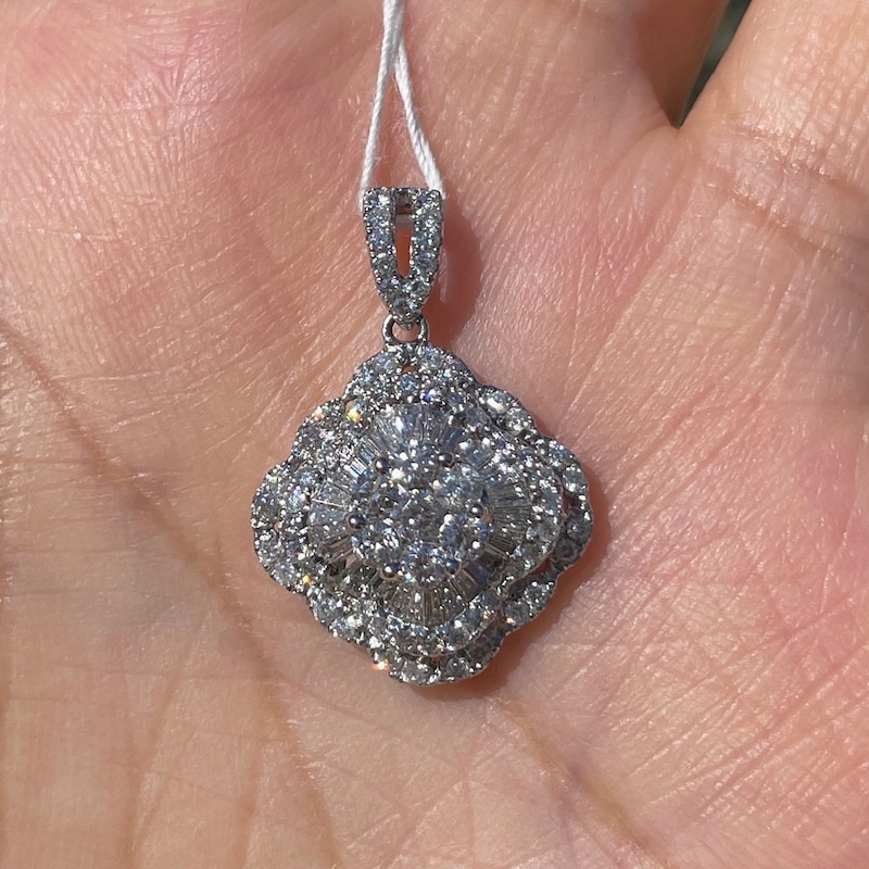 Diamond Pendant - Etsy