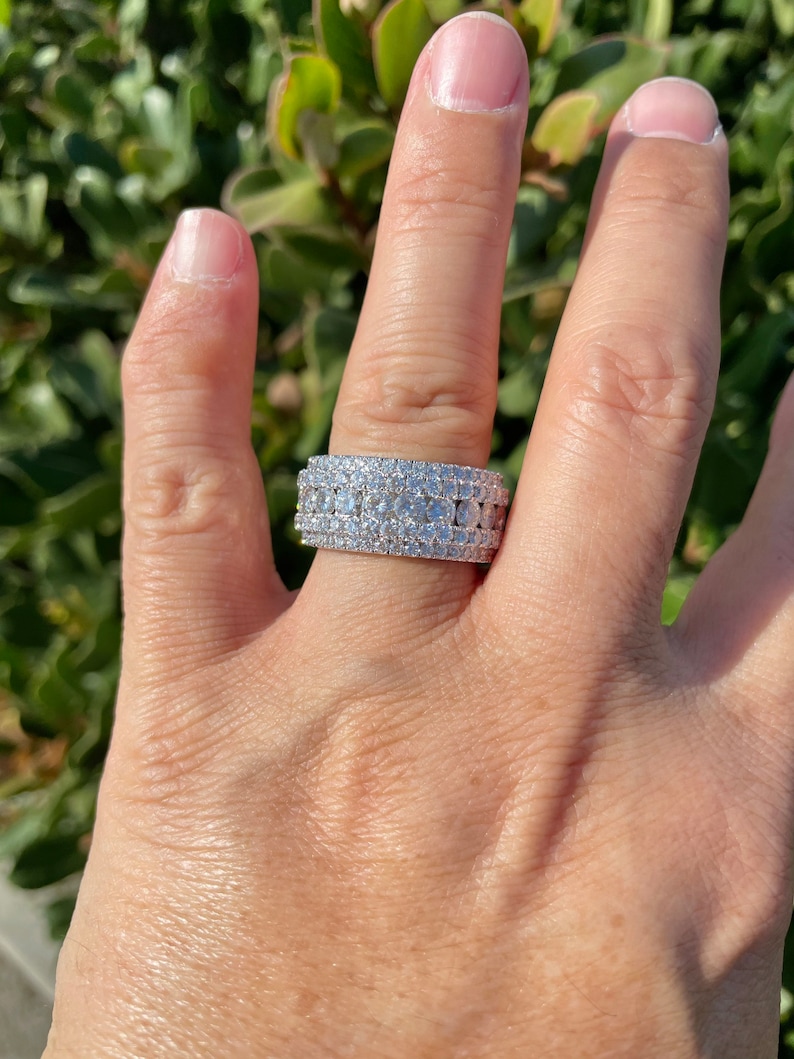 Mens Diamond Ring Mens Wedding Band Men Diamond Wedding - Etsy