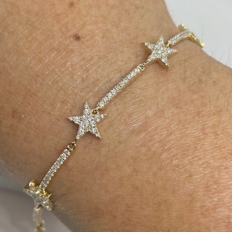 Star Charm Bracelet - Etsy