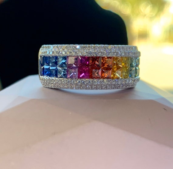 Etsy sapphire ring store