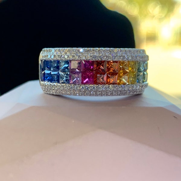 Multicolor Ring - Etsy