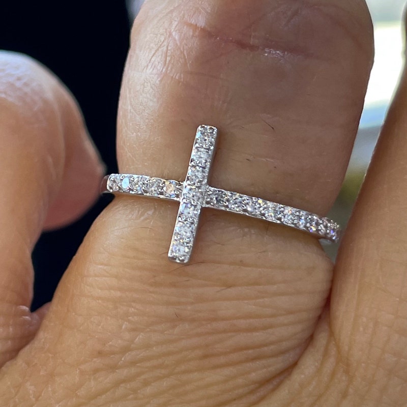 Cross Ring - Etsy