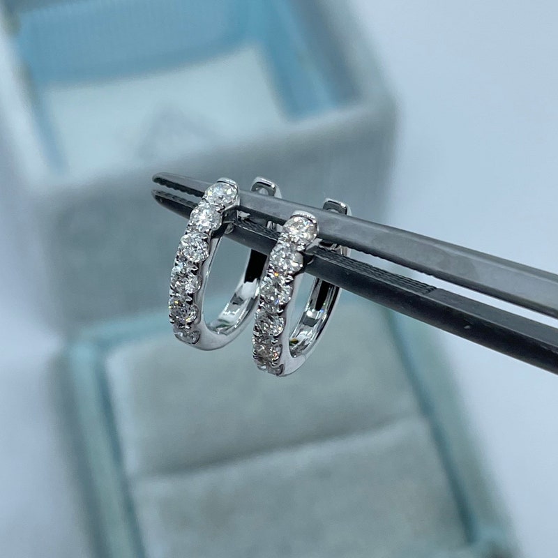 True Diamond Earrings - Etsy