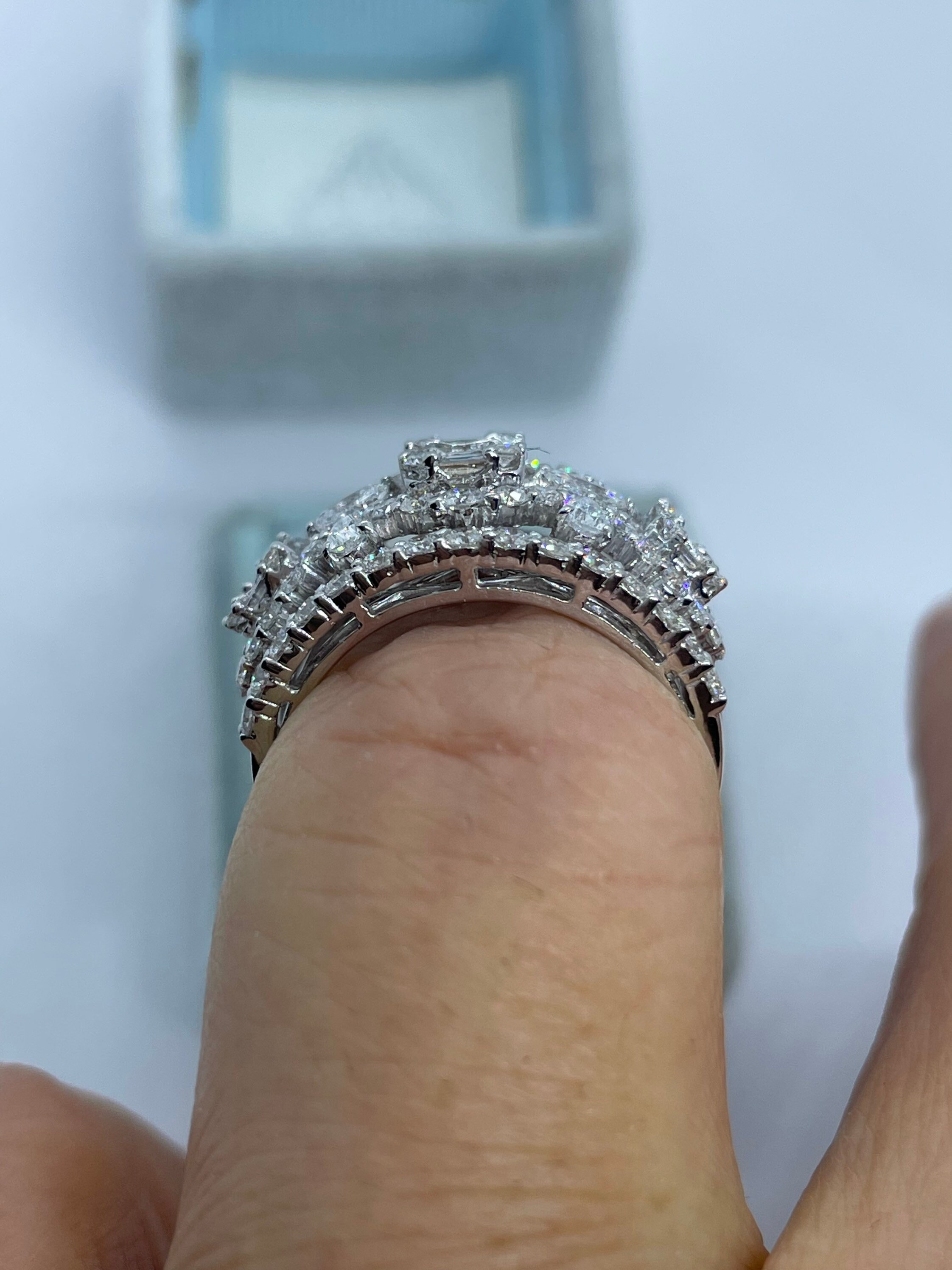 Wide Diamond Band, Diamond Anniversary Ring, Diamond Wedding Band ...