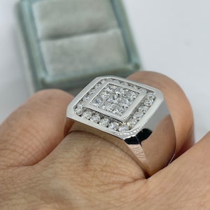Men Diamond Rings, Mens Pinky Ring, Man Diamond Ring, Men Statement ...