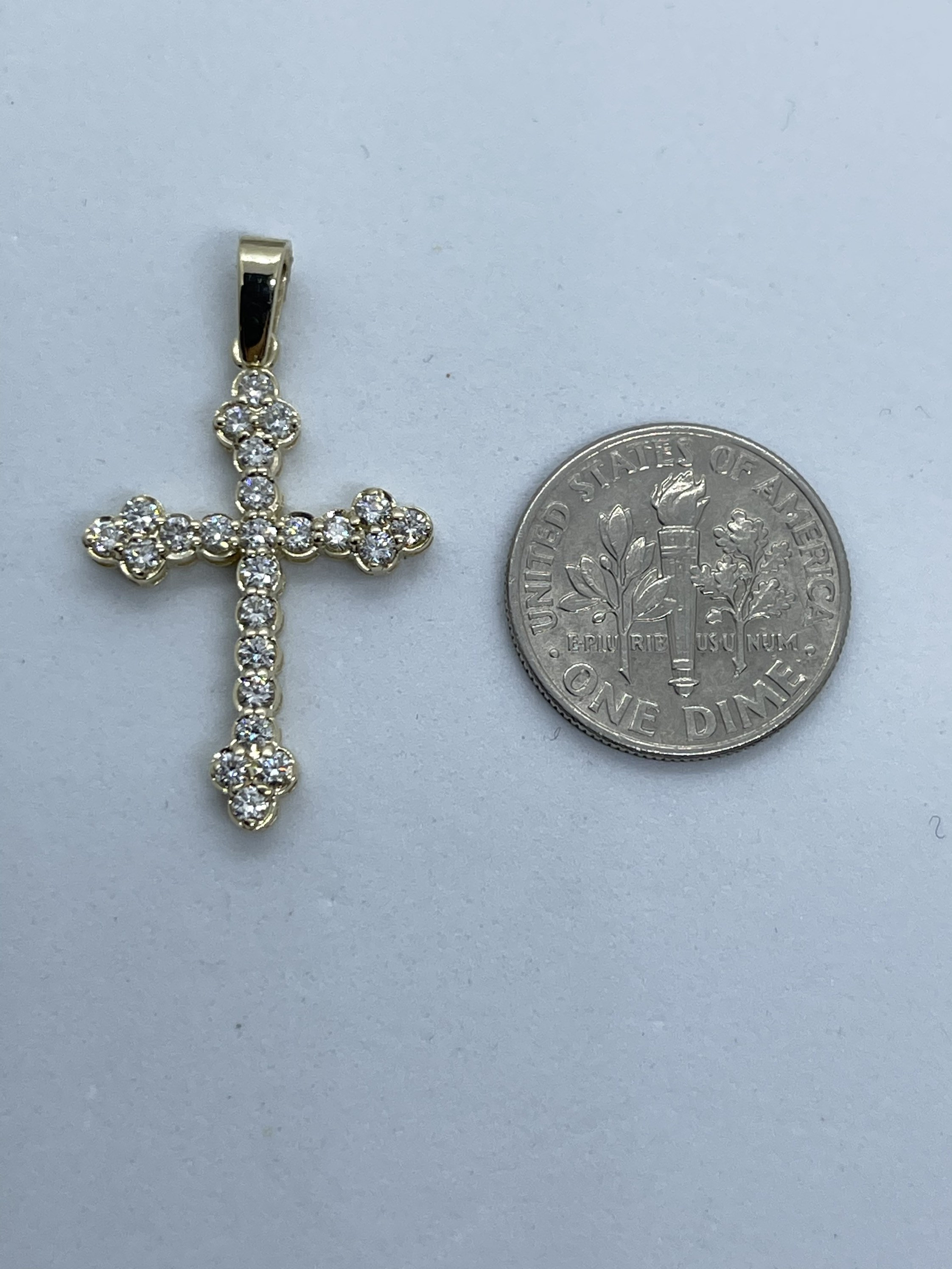 Diamond Cross Pendant Genuine Diamond Cross Catholic Cross - Etsy