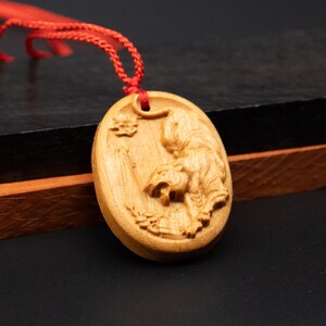Tiger Necklace,wood Pendant,engraved Necklace,mens Necklace,animal ...